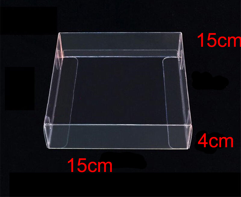 Square PVC Presentation Gift Box - 15x15x4cm deep - Clear Box - Retail ...